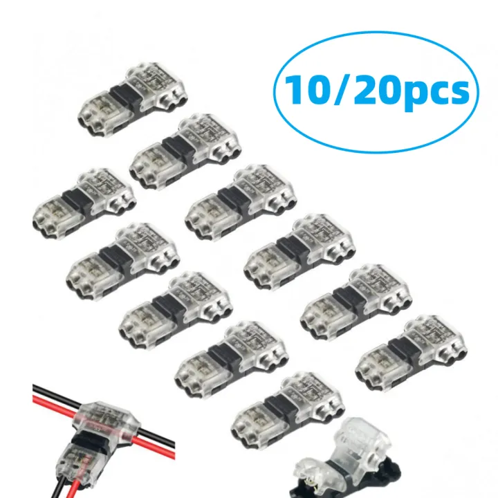 10/20 pcs Low Voltage Wire Connectors No Soldering No Wire Stripping 3 ...