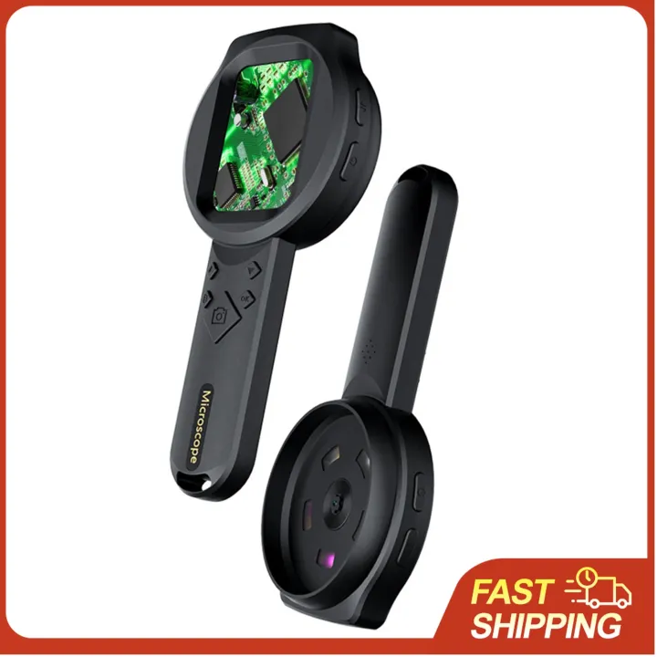 Handheld Digital Magnifier 4 Zoom Buttons 3 Light Sources 2MP Handheld ...