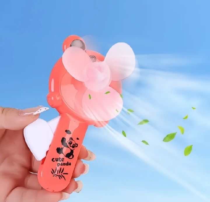 Portable Handheld Mini Fan – Rabbit & Bear Design | Manual Hand ...