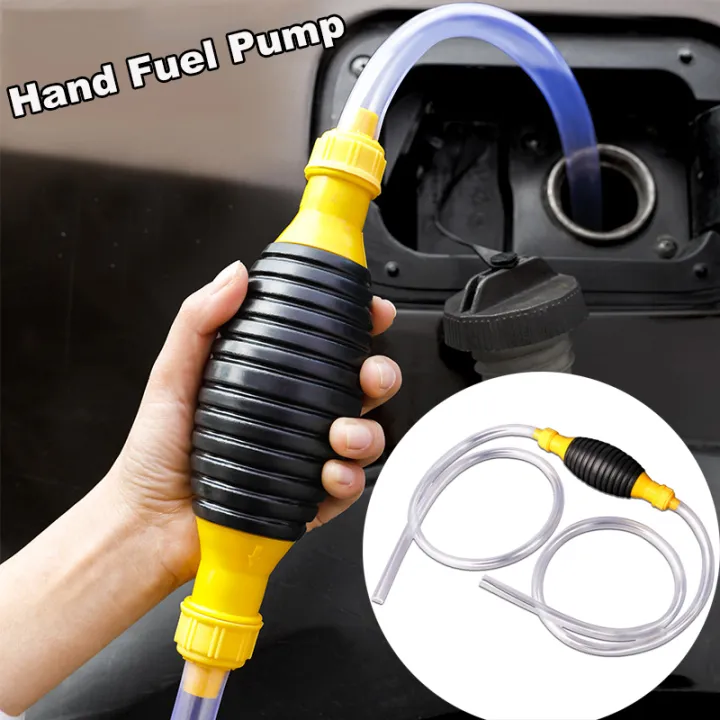 Universal Car Fuel Pump Hand Gas Oil Pump Manual Suction Pipe Pumping ...