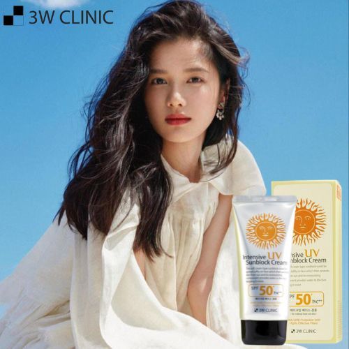 Light sunscreen 70 pollution. Korean sunscreen 3W clinic intensive UV ...
