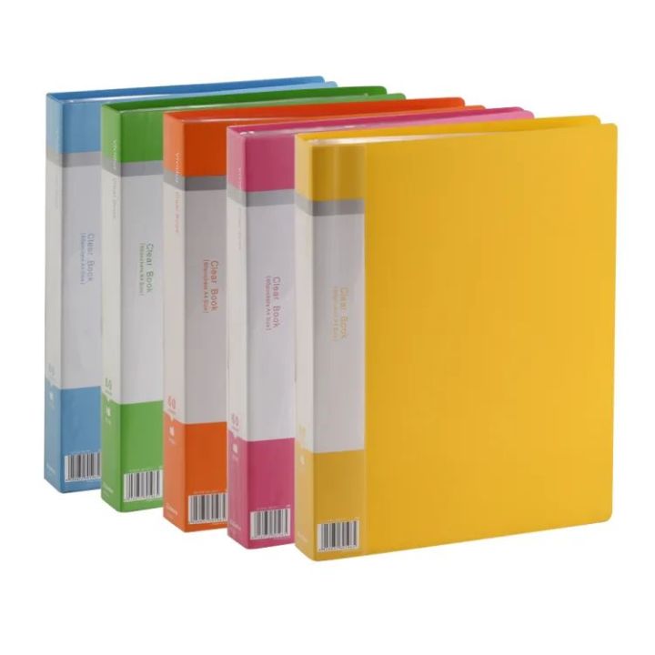 40 Pocket File (FC) Clear Pocket Display Book file folder for ...