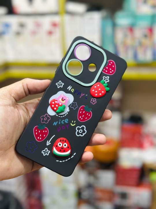 Oppo A3x soft kitty ladies back cover | Daraz.com.bd
