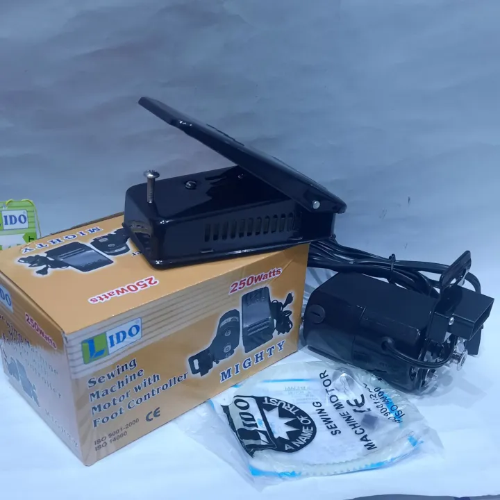 Lido original copper 250 watts sewing machine motor with foot ...