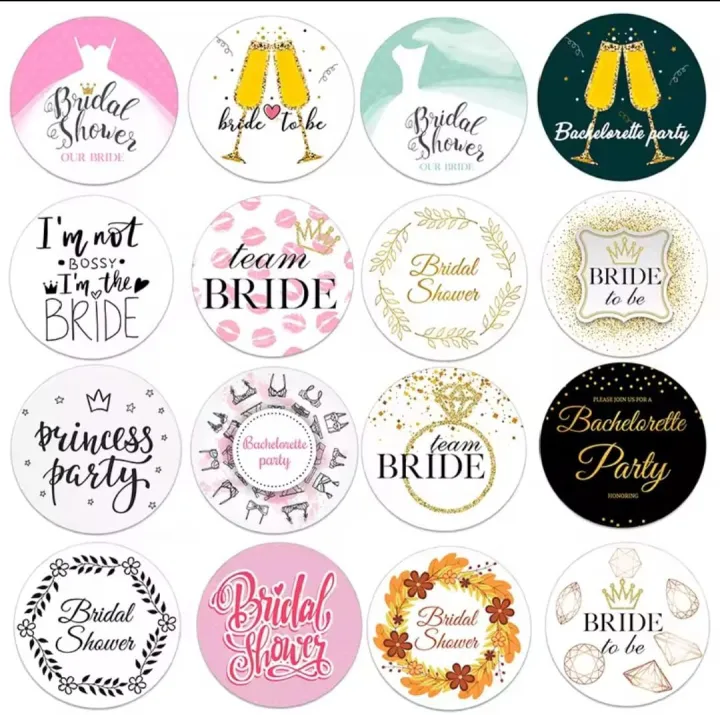 Theam Bride tribe Bridemai party Diy sticker for Bride To Be ...