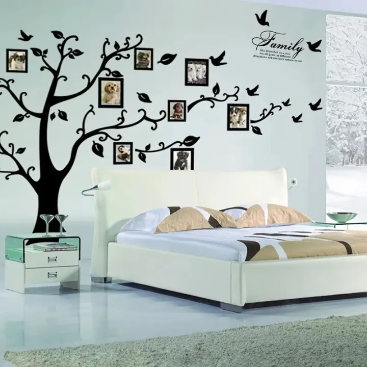 Big Size Wall Sticker,Family Tree Wall Decal With Photo Frames,Room ...