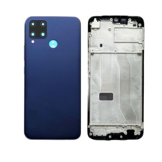 Realme c15 body back plate frame complete housing replacement parts for ...