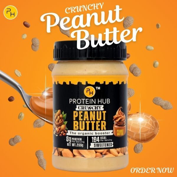 PROTEIN HUB NATURAL PEANUT BUTTER 200g -CRUNCHY | Daraz.pk