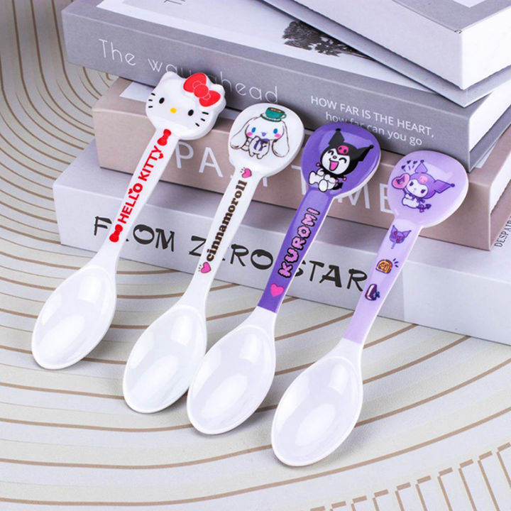 Sanrio Cartoon Spoon Hello Kitty Children's Spoon Cinnamoroll Tableware ...