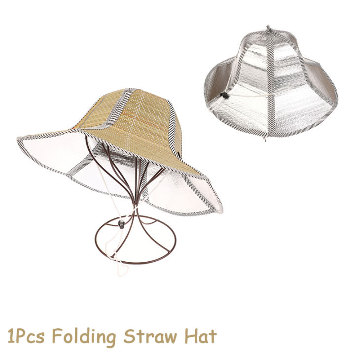 Chinese Bamboo Rattan Hats Retro Handmade Weave Straw Hat Tourism Rain ...
