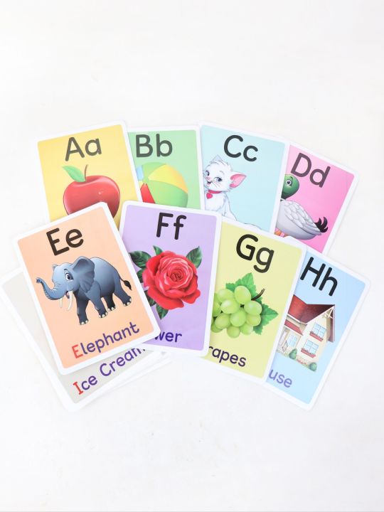 Jumbo ABC Flashcards for kids with tracing pattern and a marker | Daraz.pk