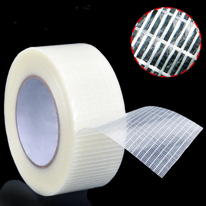 20M/Roll Adhesive Fiberglass Mesh Tape Transparent Waterproof Single ...