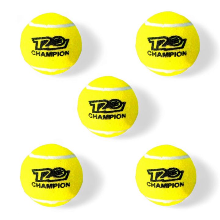 5 Premium Quality T20 Champion Tennis Balls | Excellent Bounce ...