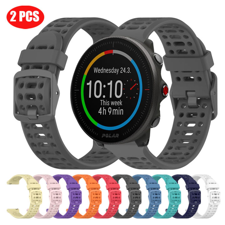 Silicone 20/22mm Strap For Polar IGNITE 3 2/Pacer/Unite Breathable Band ...