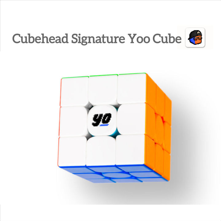 Yoo Cube 3x3 Cubehead Signature Cube | Moyu Weilong Wrm 2021 Yoo Cube | 100% Orignal Yoo Cube ...
