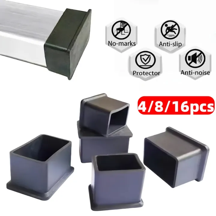 4/8/16pcs PVC Chair Leg Caps Furniture feet Covers Socks Table Pipe ...