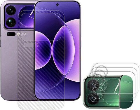 Xiaomi 17 Pro Max Camera Glass Protector with 360 Transparent Back Skin ...