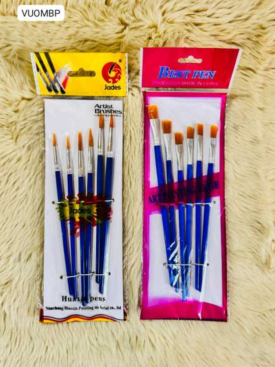 6 Pieces painting Brush for school work, Educational brush | Daraz.lk