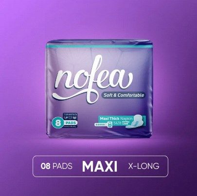 Nofea Napkins/Sanitary Pads Maxi Thick Extra Long - 8 Pads | Daraz.pk