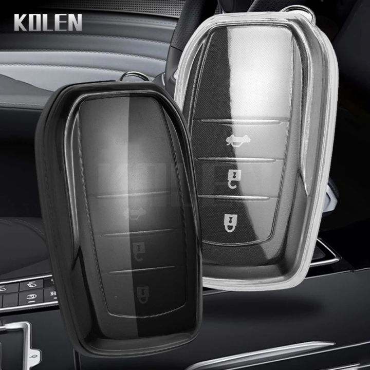 TPU Car Key Remote Case Cover Shell Fob For Toyota RAV4 Crown Hilux ...