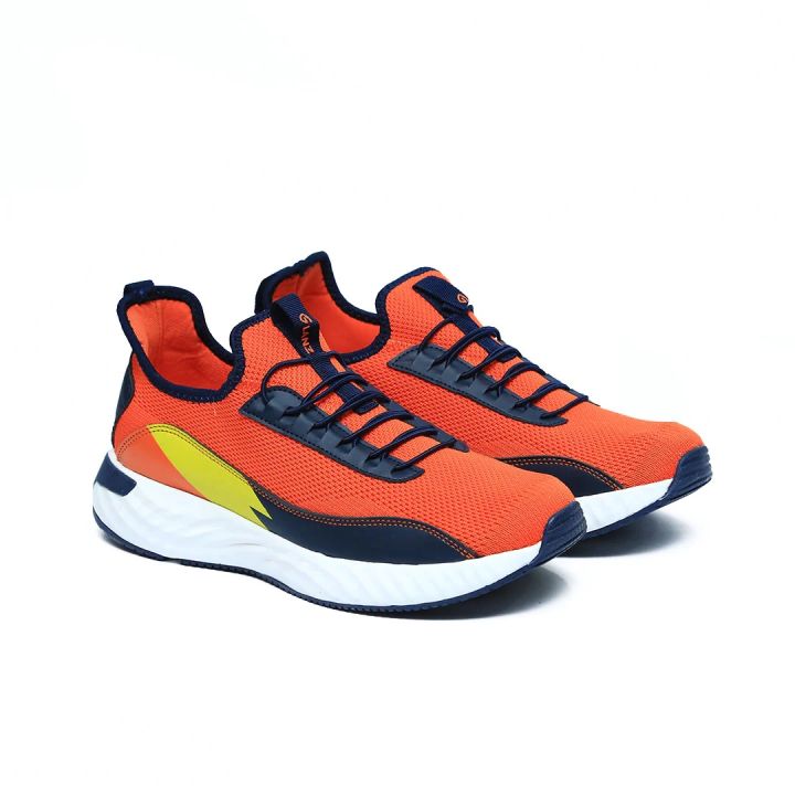 Men Jogger Orange Fire Athleisure Shoes by Glanz | Daraz.pk