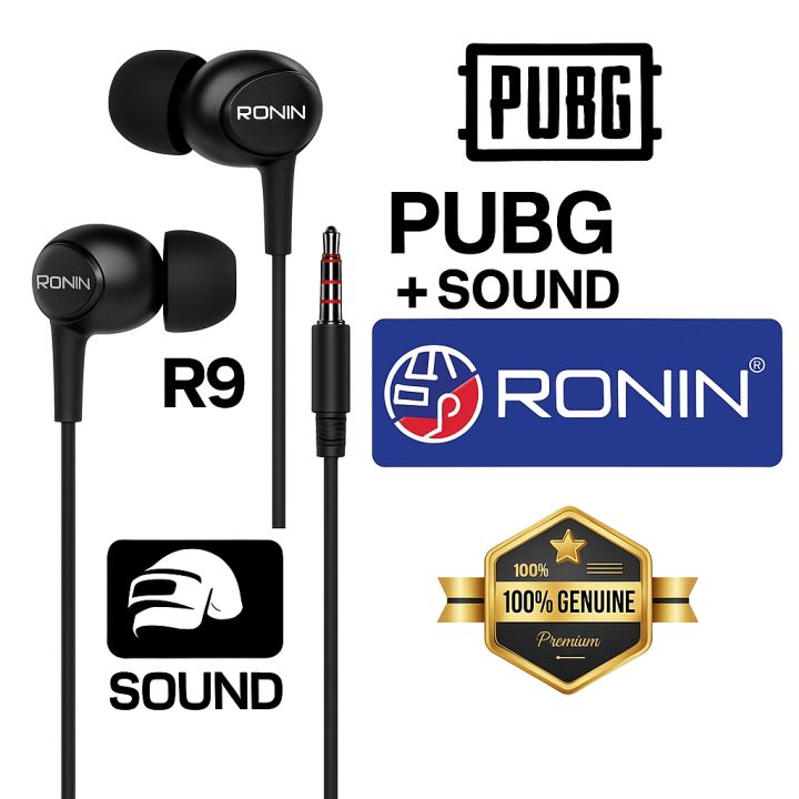 Ronin 100% Original R9 Earphone Handsfree High Quality Sound + Gaming ...