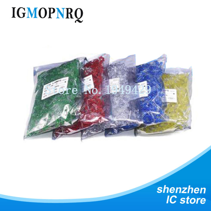 1000pcs 3MM light-emitting diode LED lamp red green yellow blue white ...