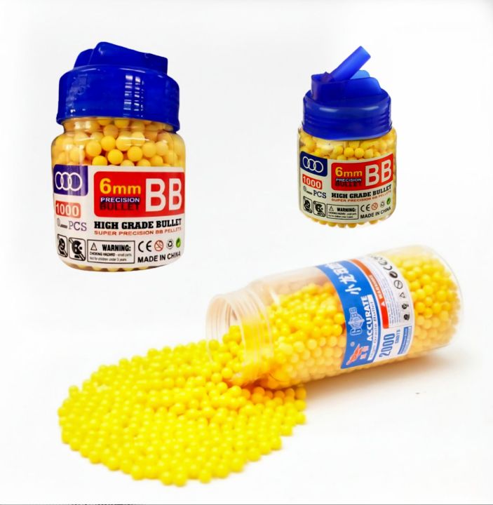 Yellow Hard Airsoft 6mm Bullets for Toy Guns & Airsoft Guns, High Grade ...
