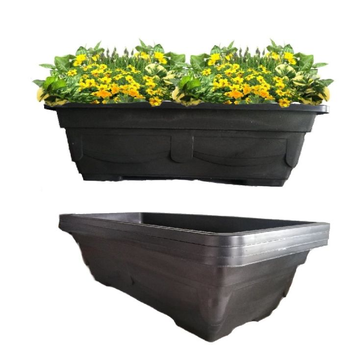 3 Pcs Long flower pots Lenght 44cm width21cm height 15cm / High quality ...