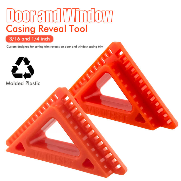 4 Colors Molded Plastic Door and Window Casing Reveal Tool Provides 3/ ...