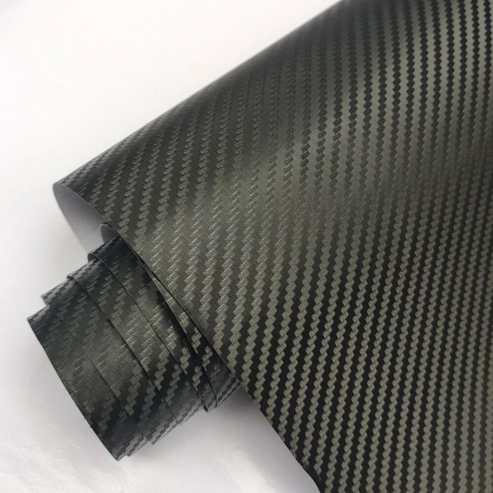 3D 4D 5D 6D Black Carbon Fiber Vinyl Car Wrap Film Waterproof Stickers ...