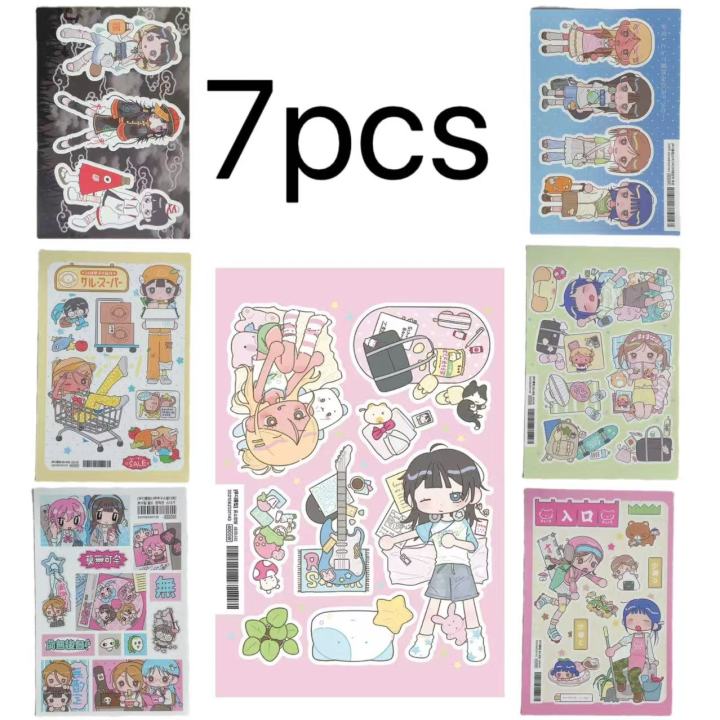 Cute Sweet Cool Japanese Shibuya Girl Sticker Korean Kawaii Cartoon Y2k ...