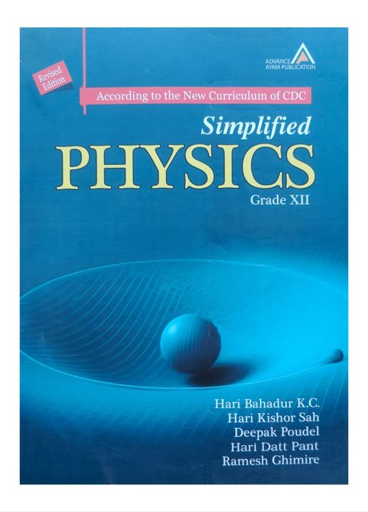 Advance Ayam Simplified Physics Textbook For Grade-12 || New Edition 2081 | Daraz.com.np