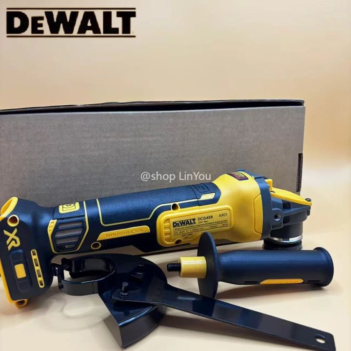 DEWALT DCG409 Cordless Angle Grinder 20V Brushless Motor Cutting ...