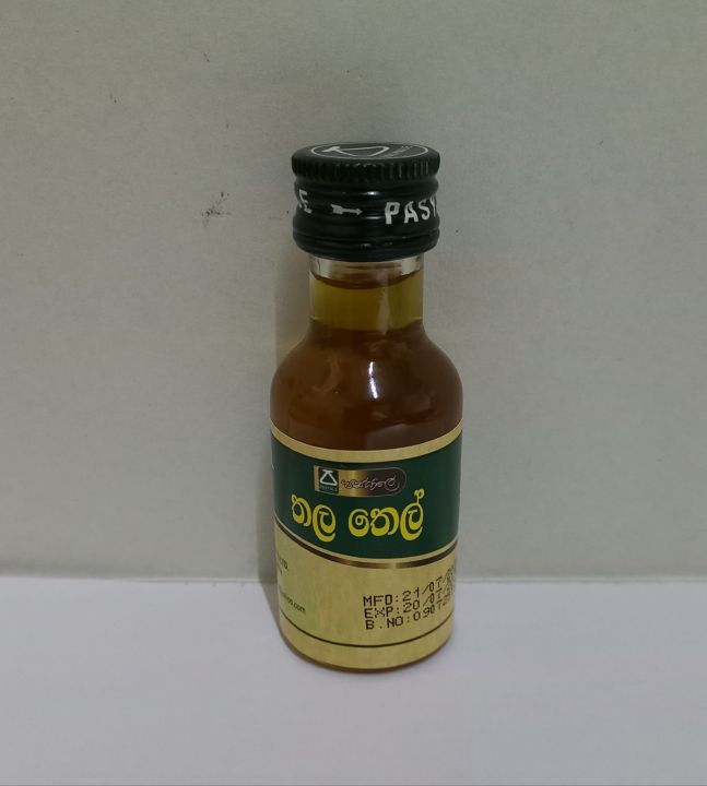 Pure Sesami Oil | Gingelly Oil | Thala Thel 30ml | Daraz.lk