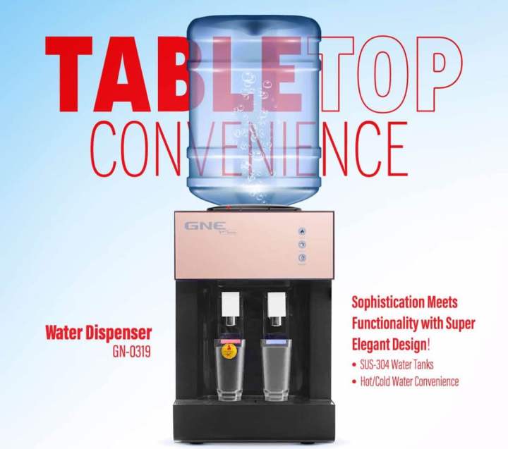Gaba National GND-0319/22 TT - Table Top Water DispeNser - Golden ...