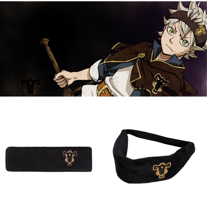 Anime Headband Black Clover Emperor Logo Asta Magic Knight Cosplay Head ...