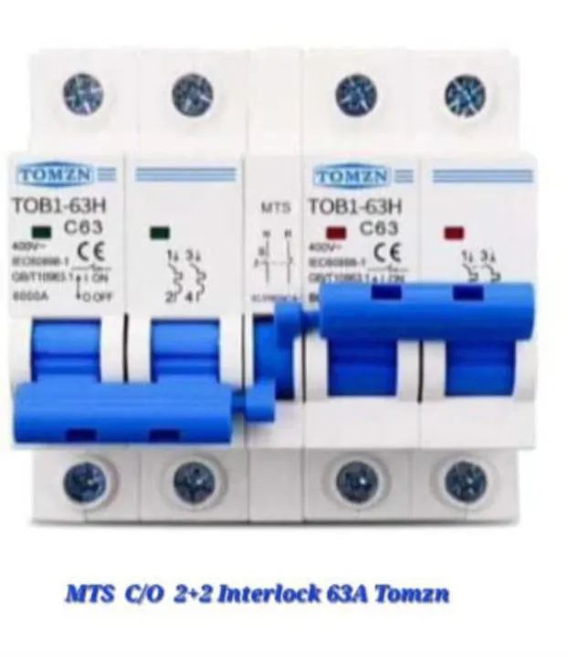 TOMZN Change over MTS Manual Transfer Switch Circuit Breaker MCB 63A2p ...