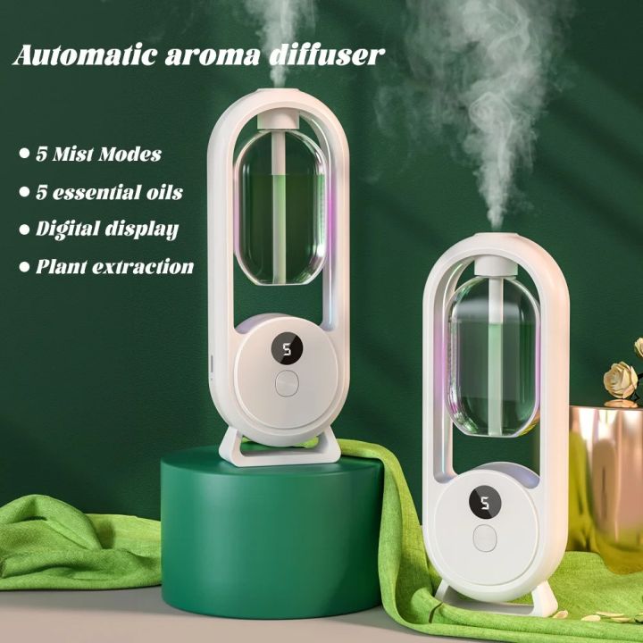 Aroma Diffuser Timed Essential Oil Aromatherapy Machine Rechargeable 5 ...