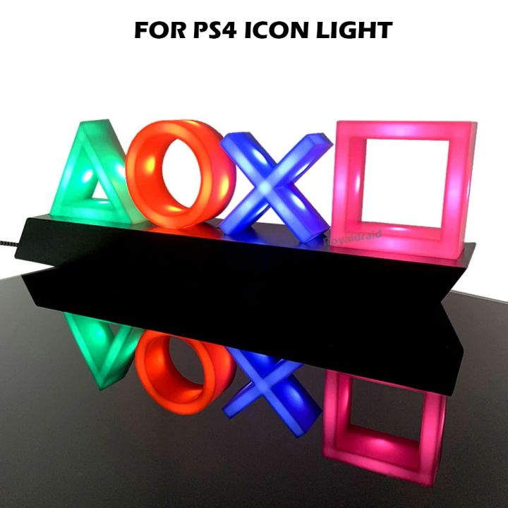 Game Icon Light For PS4 Playstation Music Light Voice Control LED Neon ...