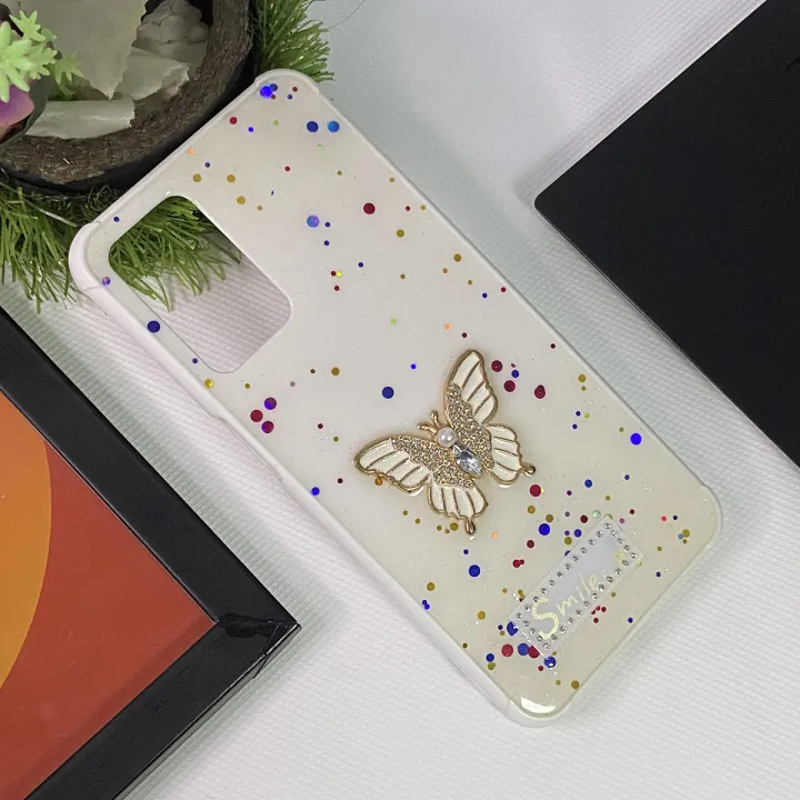 Oppo A54s Cover - White - Premium Girls Case 3D Love Heart Moving ...