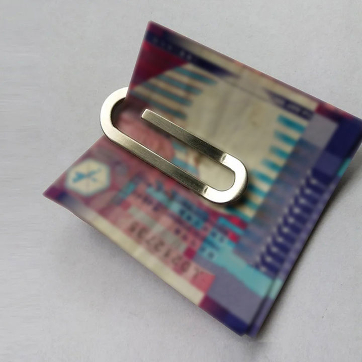 Stainless Steel Slim Pocket Money Clip Wallet Metal Steel Bill Clip ...