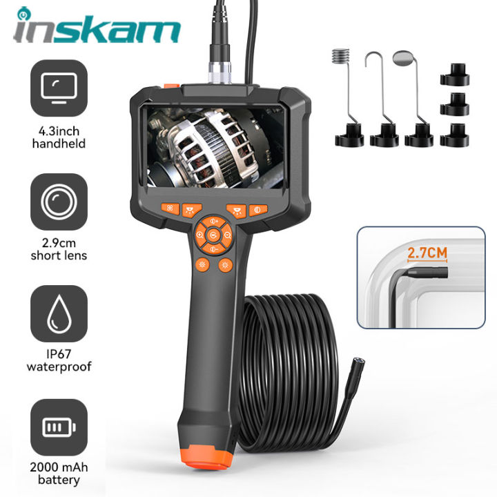 INSKAM 4.3 Inch IPS Screen Industrial Endoscope Camera HD1080P Single ...