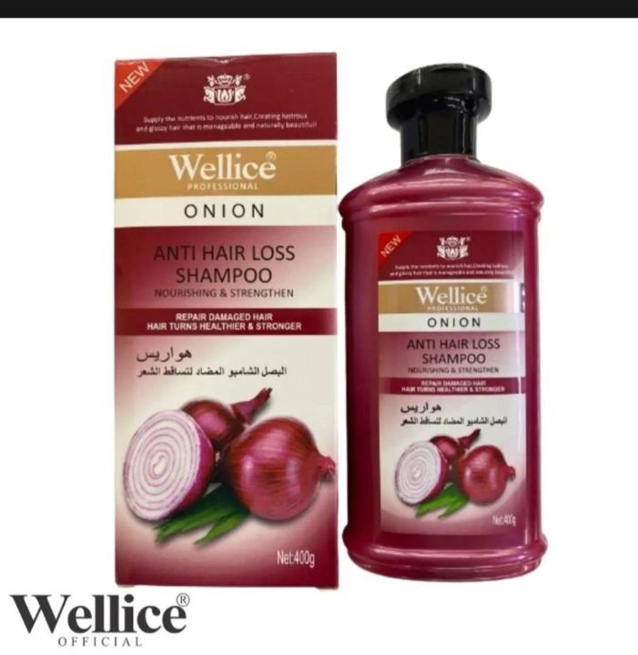 Onion Anti Hair Loss Shampoo 400ml welice | Daraz.pk