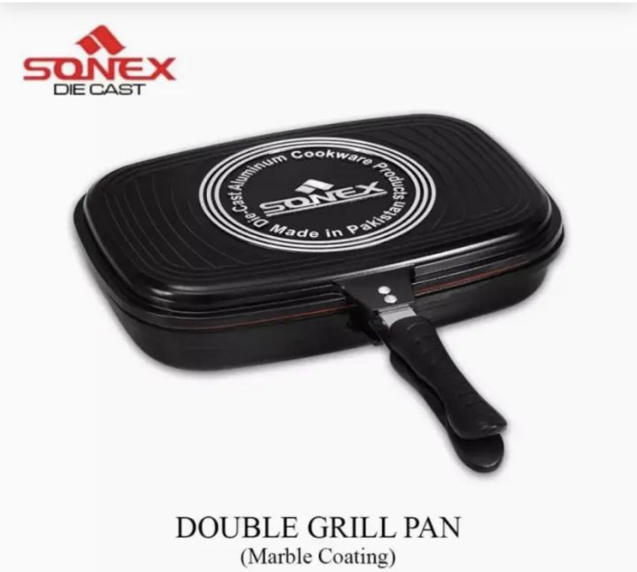 Sonex Double grill pan marble coating 30cm cap.3.0ltr | Daraz.pk