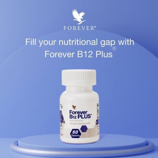 Forever B12 Plus – 100 Tablets – Vitamin B12 with Folic Acid – Supports ...