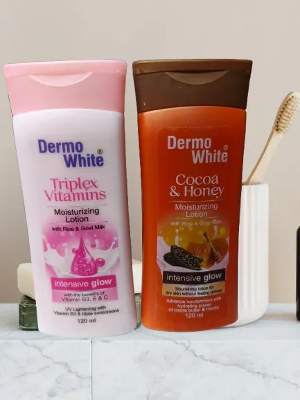 Dermo White Moisturizing Lotion With Rice & Goat Milk 120 Ml | Daraz.pk