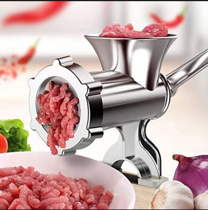 Adjustable Heavy Duty Hand Operated Manual Kitchen Meat Mincer Grind ...