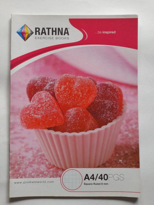 Rathna A4 CR Book Square Rule 40 Page | Daraz.lk
