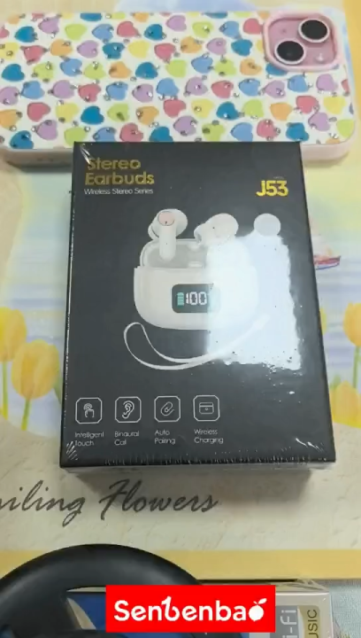 Senbenbao SJ53 Original TWS True Wireless Bluetooth 5.4 Earphones HiFi Sound Noise Cancellation ...